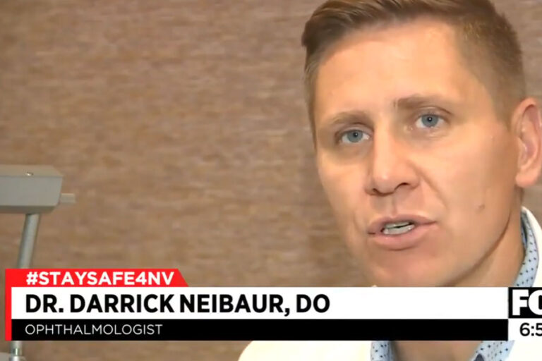 Dr. Darrick Neibaur from Nevada Eye Physicians talks to Fox 5 News ...